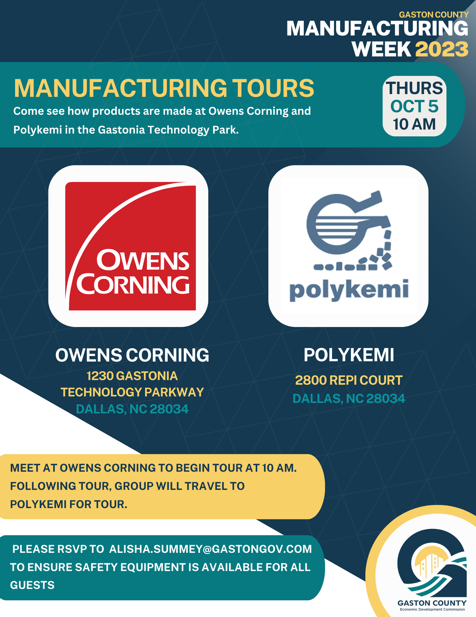 2023 Gaston County Manufacturing Week | Gaston County Economic Development
