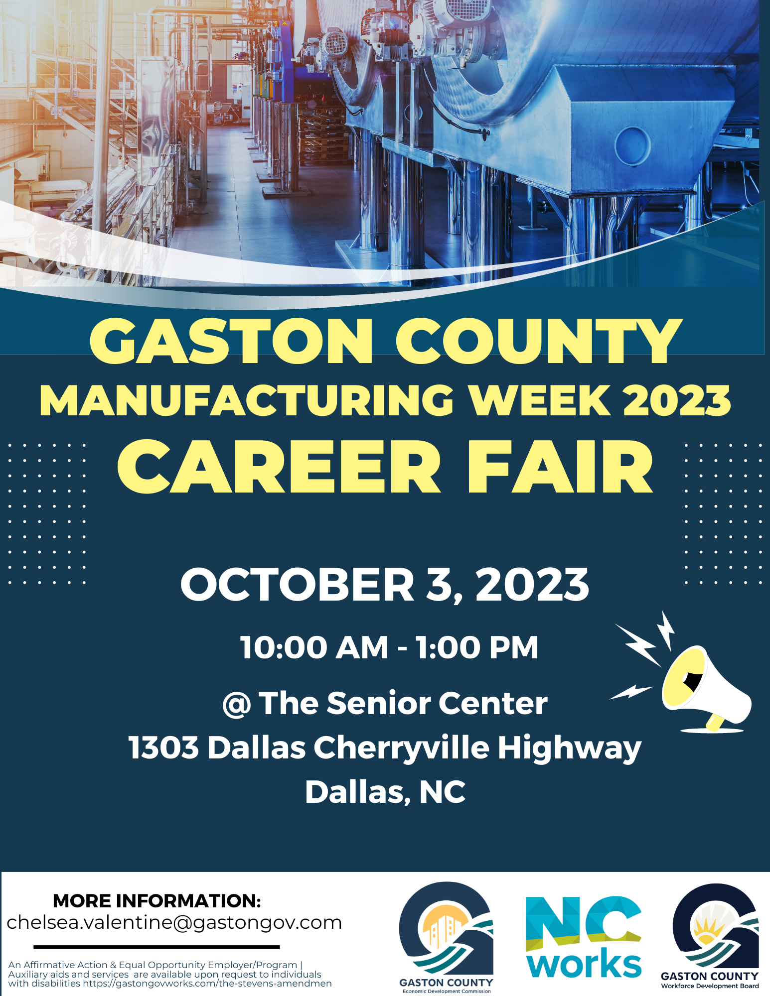 2023 Gaston County Manufacturing Week | Gaston County Economic Development